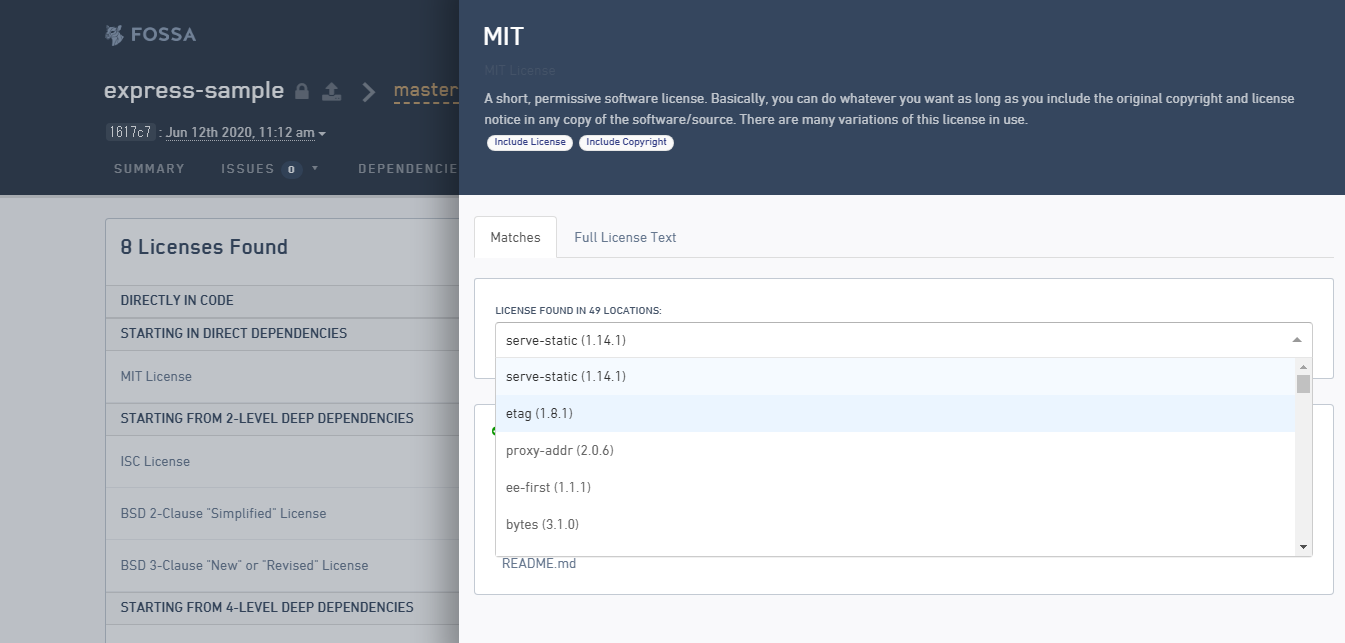 OSSライブラリのライセンス管理の決定版「FOSSA」を使ってみよう - Qiita