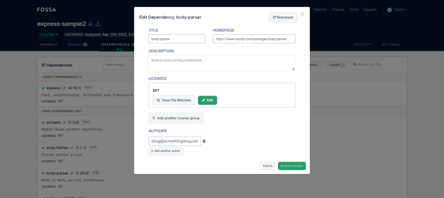 OSSライブラリのライセンス管理の決定版「FOSSA」を使ってみよう #ツール - Qiita