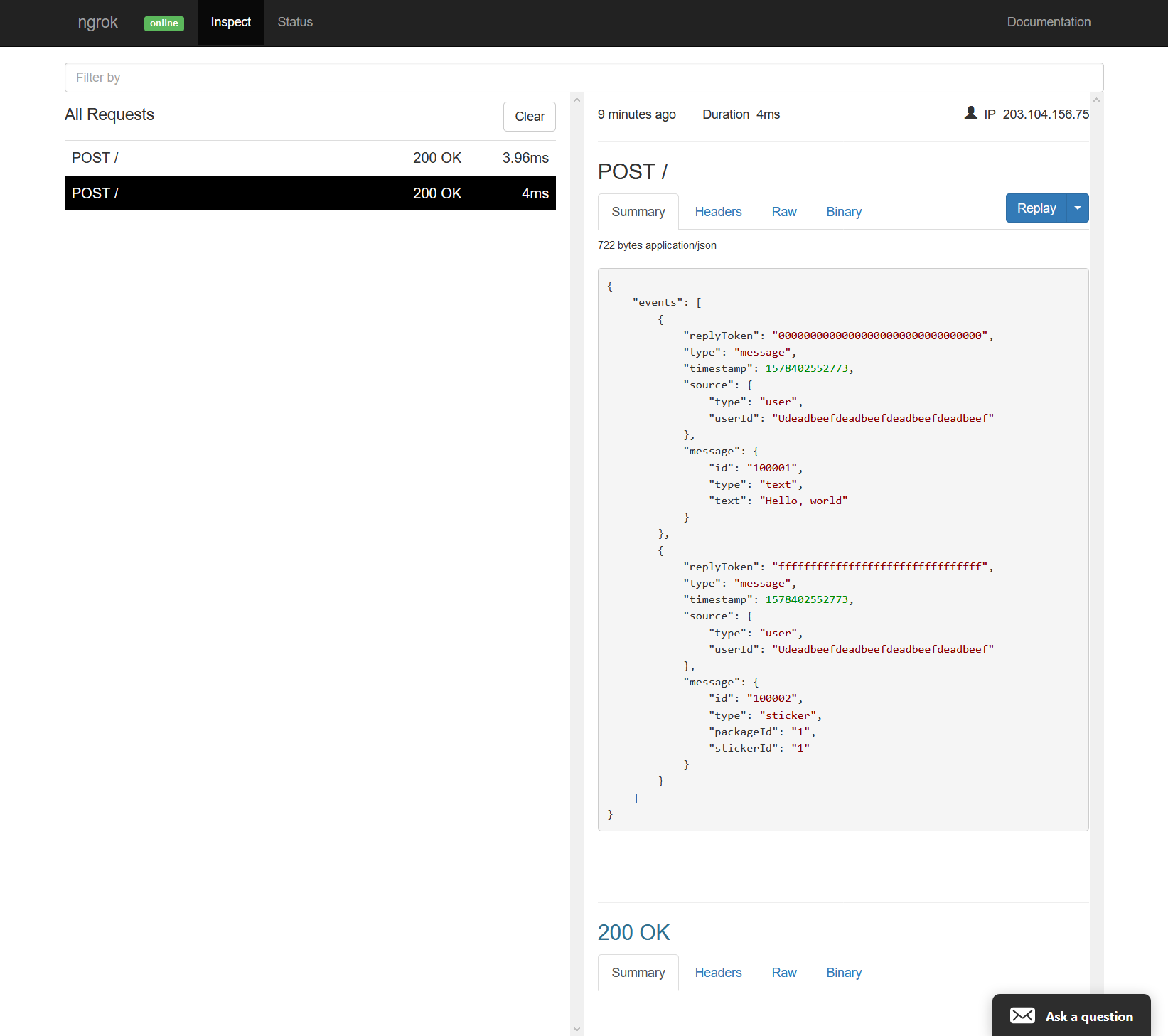 ngrok と Python で 単に webhook を受け取ってみる #Python3 - Qiita