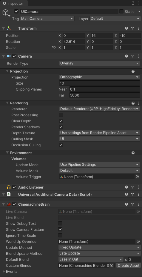 [Unity] Chinemachineでワールド空間上のUIを手前に表示する #Unity3D - Qiita