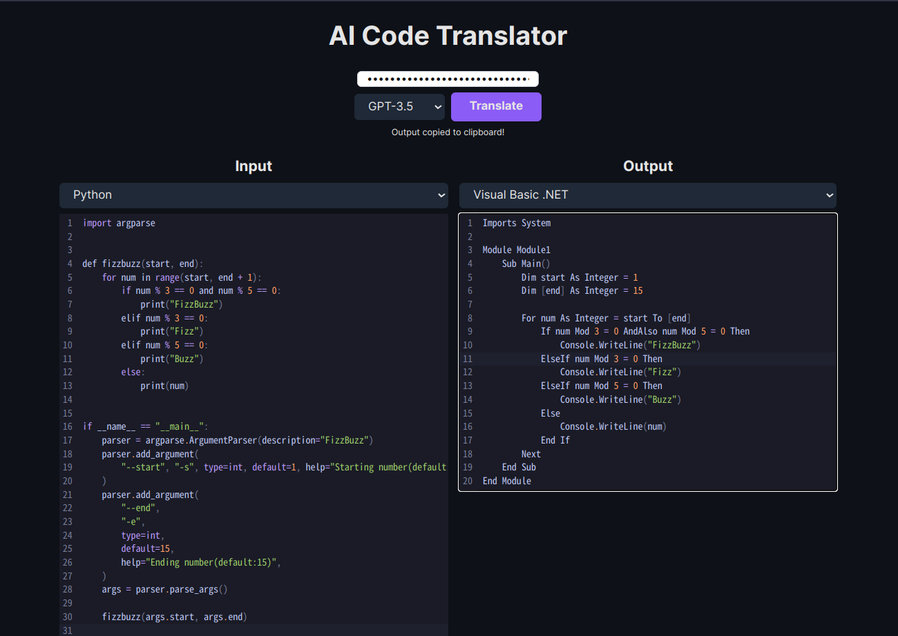 【AI Code Translator】AIを用いてコードを別の言語へ翻訳する！ #Python - Qiita