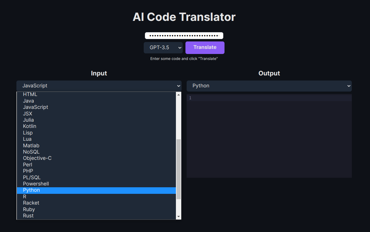 【AI Code Translator】AIを用いてコードを別の言語へ翻訳する！ #Python - Qiita