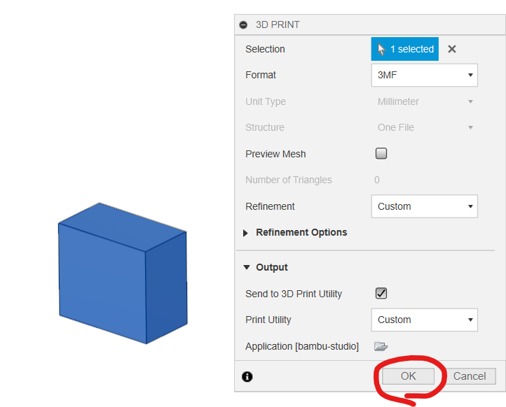 Fusion360から印刷データをスライサーに直接流し込む #3Dプリンタ - Qiita