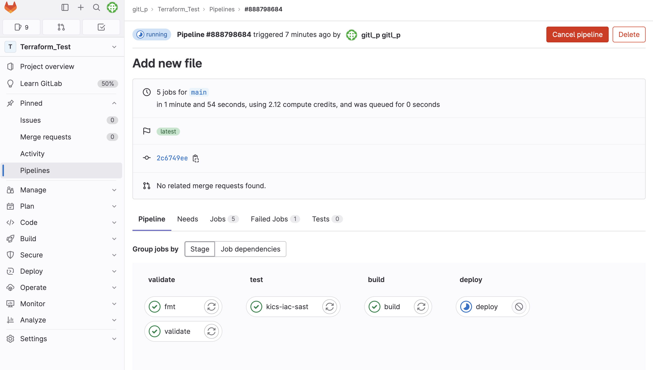 Terraformを単品で使うのではなく、GitLabと一緒に使う方法 #AWS - Qiita