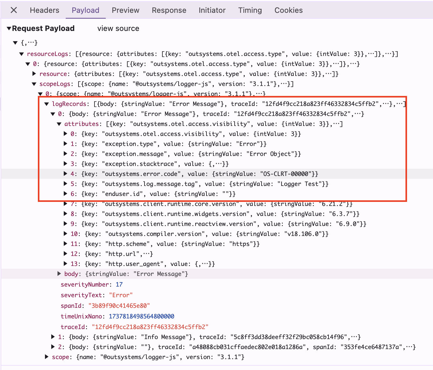 ODCのLogger API (JavaScript) #outsystems - Qiita