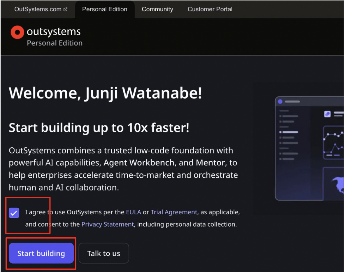 ODC版のPersonal Editionを試してみる #outsystems - Qiita