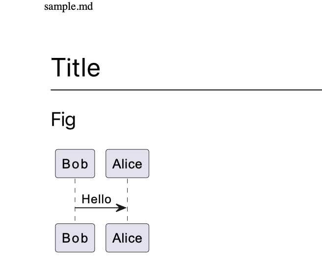MarkdownのプレビューとPDF変換結果にローカル描画したPlantUMLの図を埋め込む(VSCode + Docker) #Docker - Qiita
