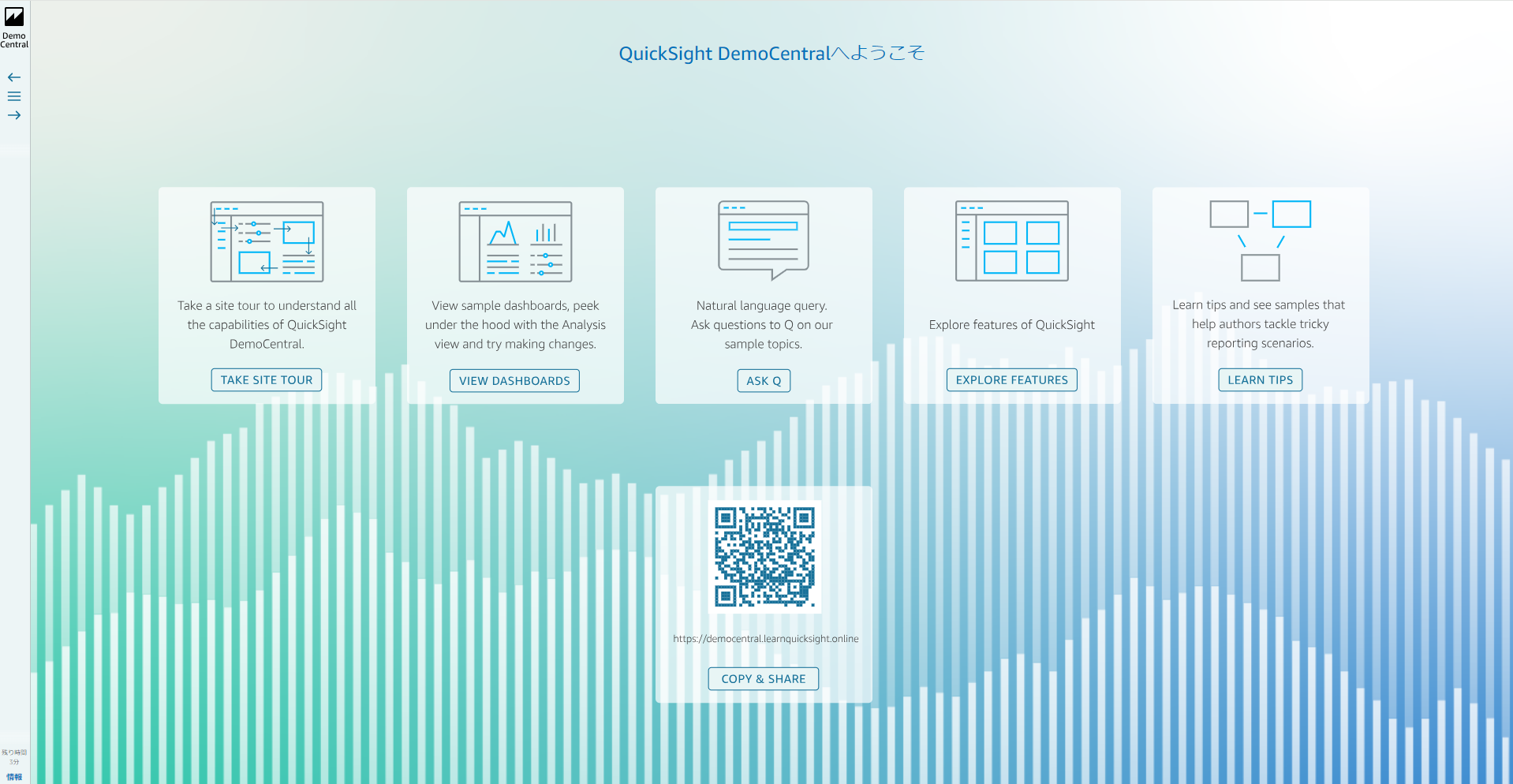 [AWS]QuickSight Demo Centralを使ってみた #AWS - Qiita