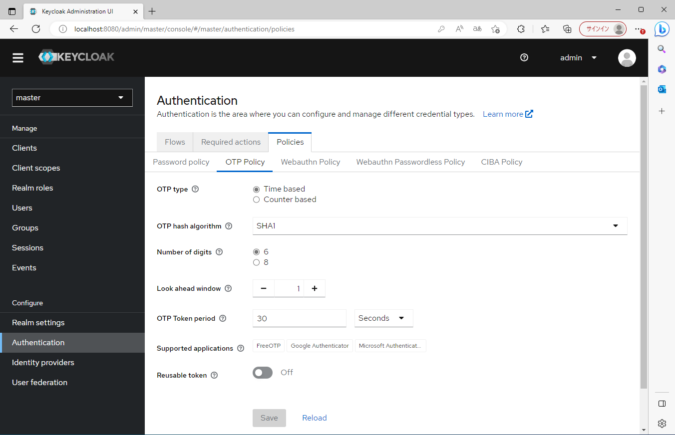 Keycloakにおける多要素認証 #authentication - Qiita