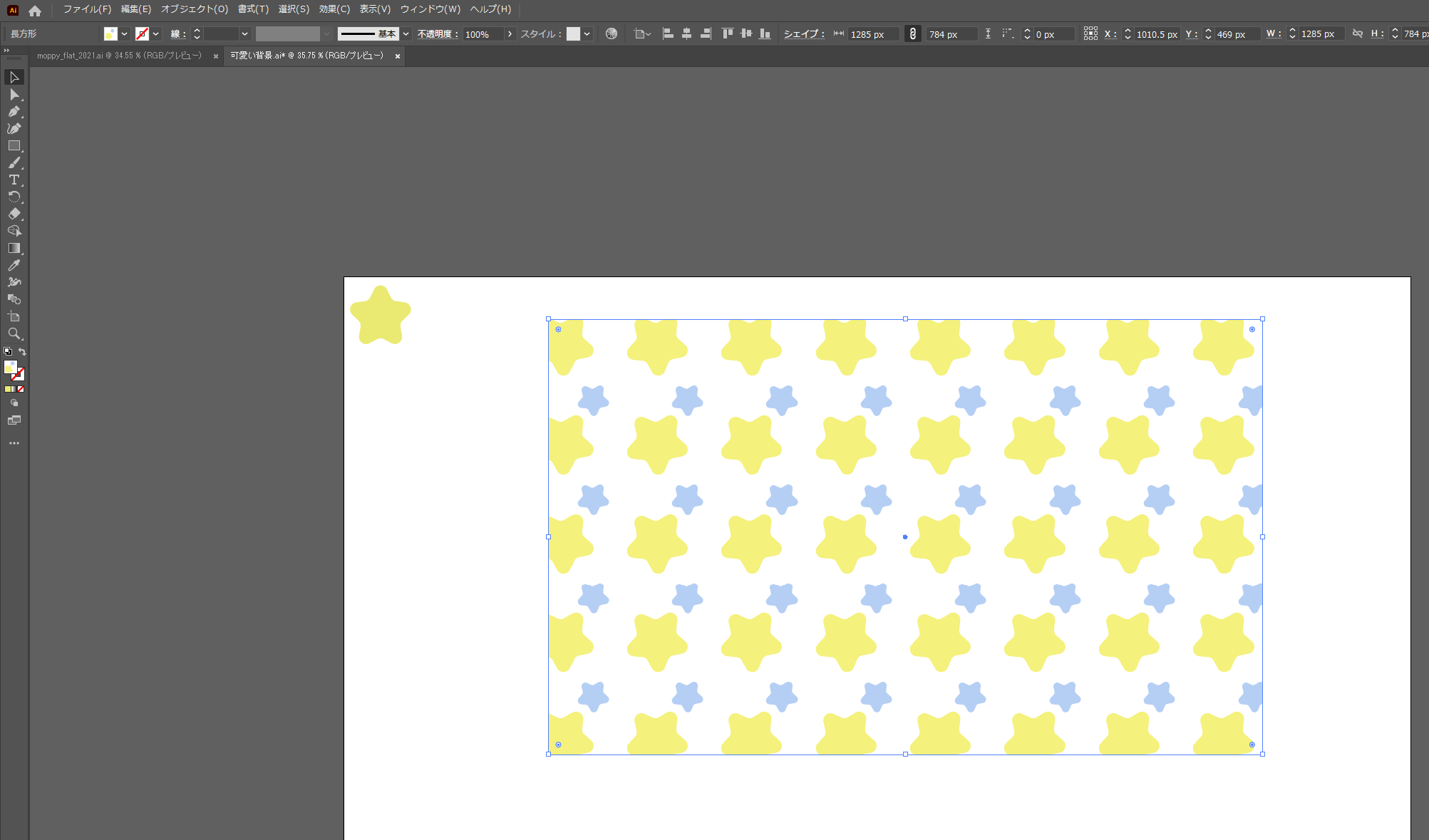 イラレ初心者がパパッとパターン背景作り #illustrator - Qiita