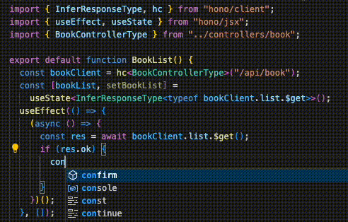 Honoを試す。良いWEBフレームワークですね。 #React - Qiita