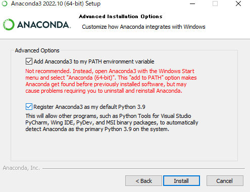 Window10にAnacondaをインストールし、Jupyter Notebookを起動しました #Windows - Qiita