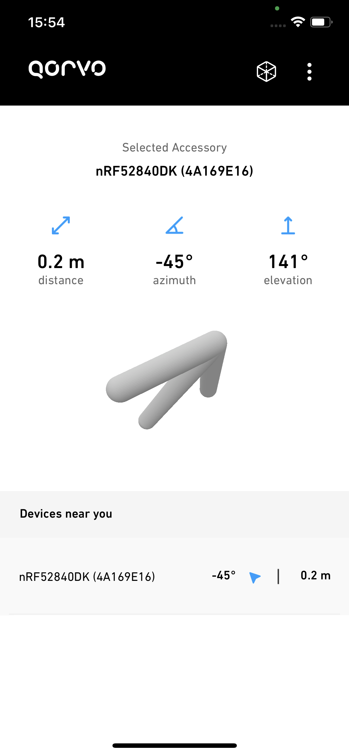 DWM3000EVBを用いたUWB位置測位③ ~iOSデモ編~ #nRF52840 - Qiita