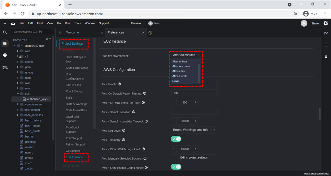 VS Code から Cloud9 に SSH 接続する方法 #AWS - Qiita