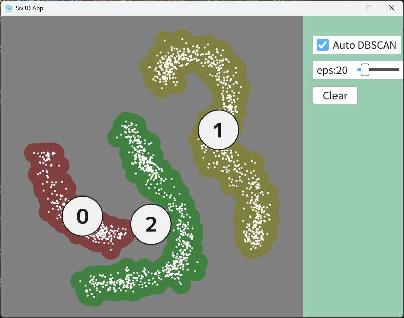 DBSCANで点群データをクラスタリング #Siv3D - Qiita