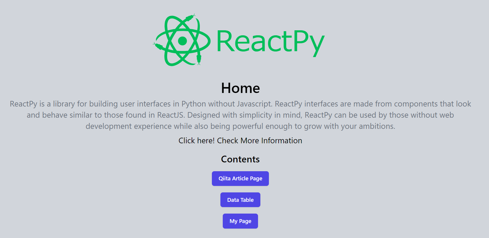 Pythonでreactを実現するreactpyをさわってみた Tailwindcss Qiita