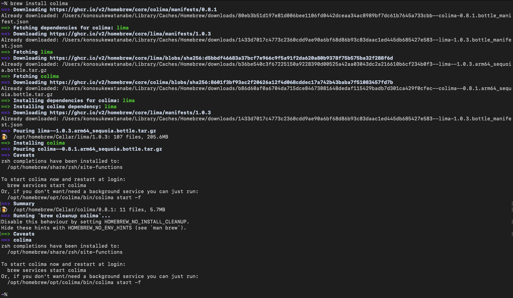 Docker Desktopを使わずにMac上にDocker環境を構築【2025年版】 #colima - Qiita