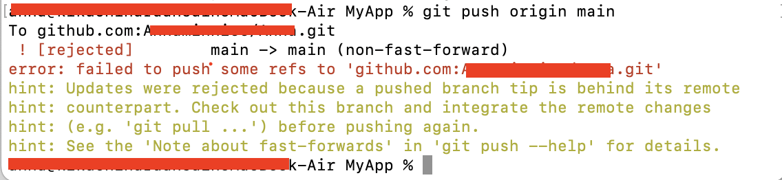 git pushエラー：error: failed to push some refs to…'github.com:xxx' #Swift - Qiita