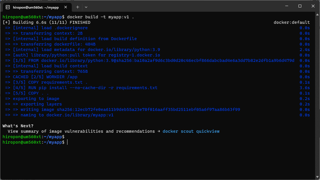 Docker Desktopのインストール、Dockerfile作成、コンテナビルドと修正 #VSCode - Qiita