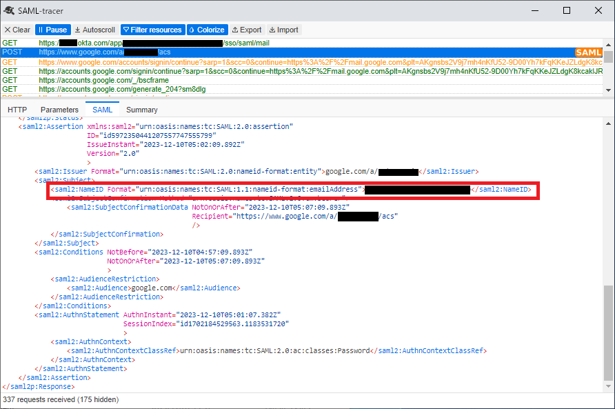 Okta - 便利なChrome拡張機能 - SAML-tracer #okta - Qiita