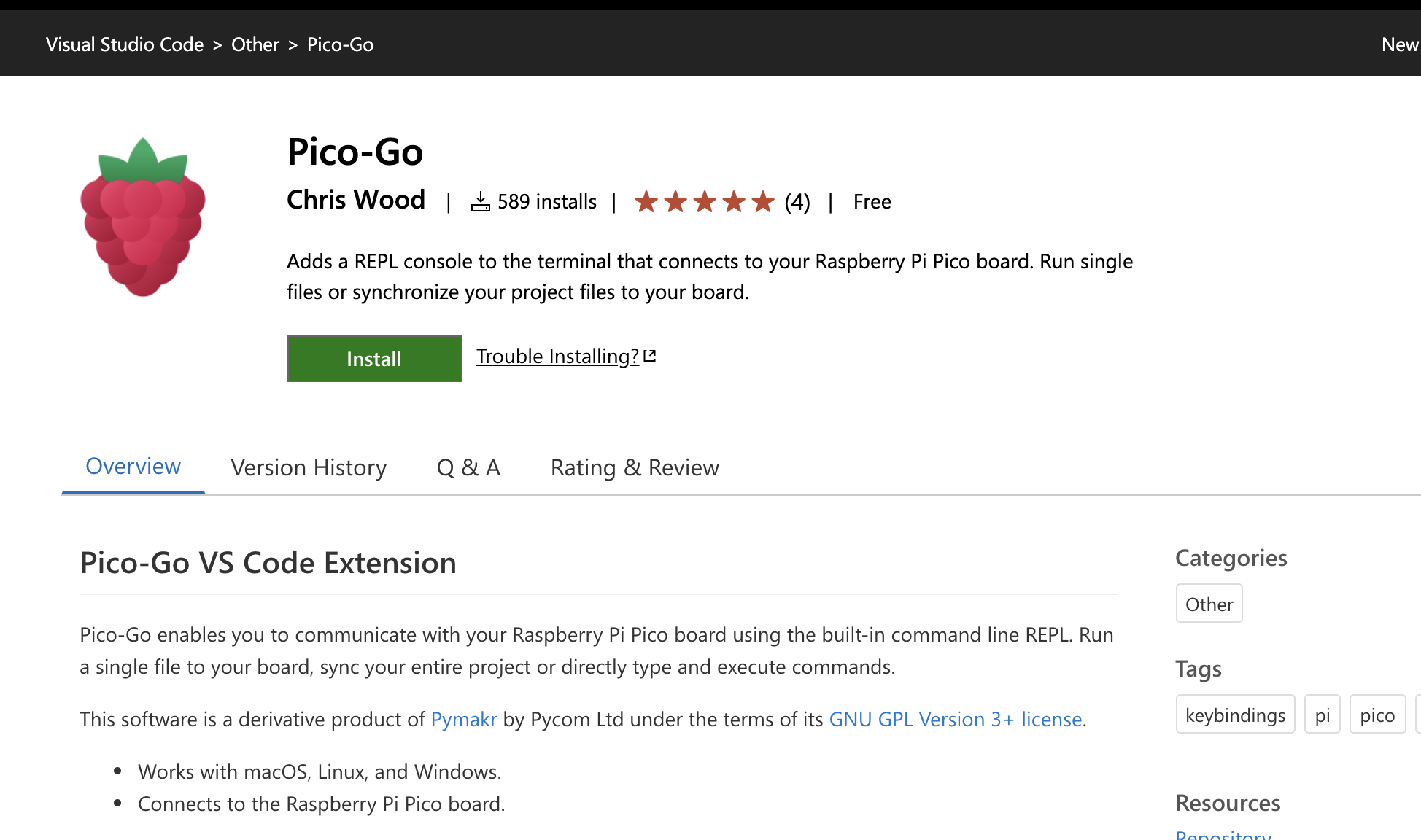 Raspberry Pi PicoにThonnyじゃなくてVS Codeでコードを流し込んでみる #Python - Qiita