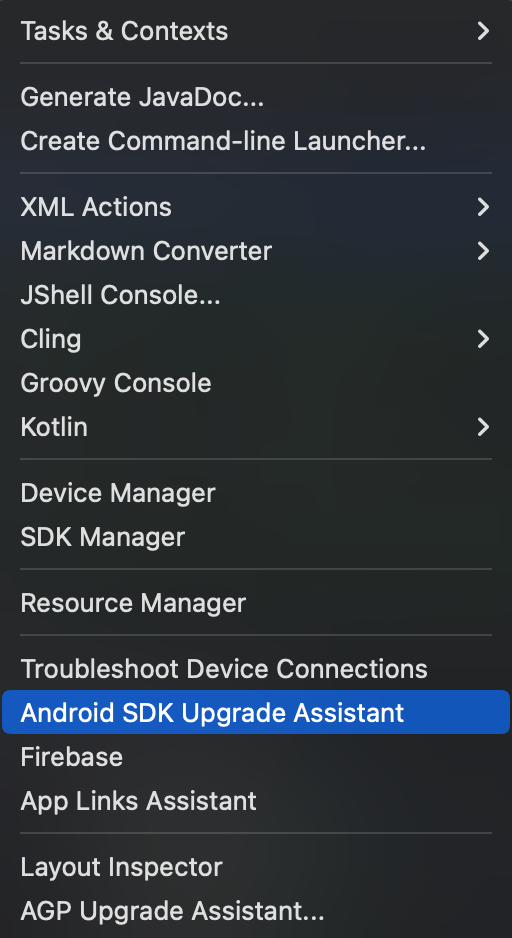 【AndroidStudio】SDKバージョンのアップデートにはAndroid SDK Upgrade Assistantが便利 ...
