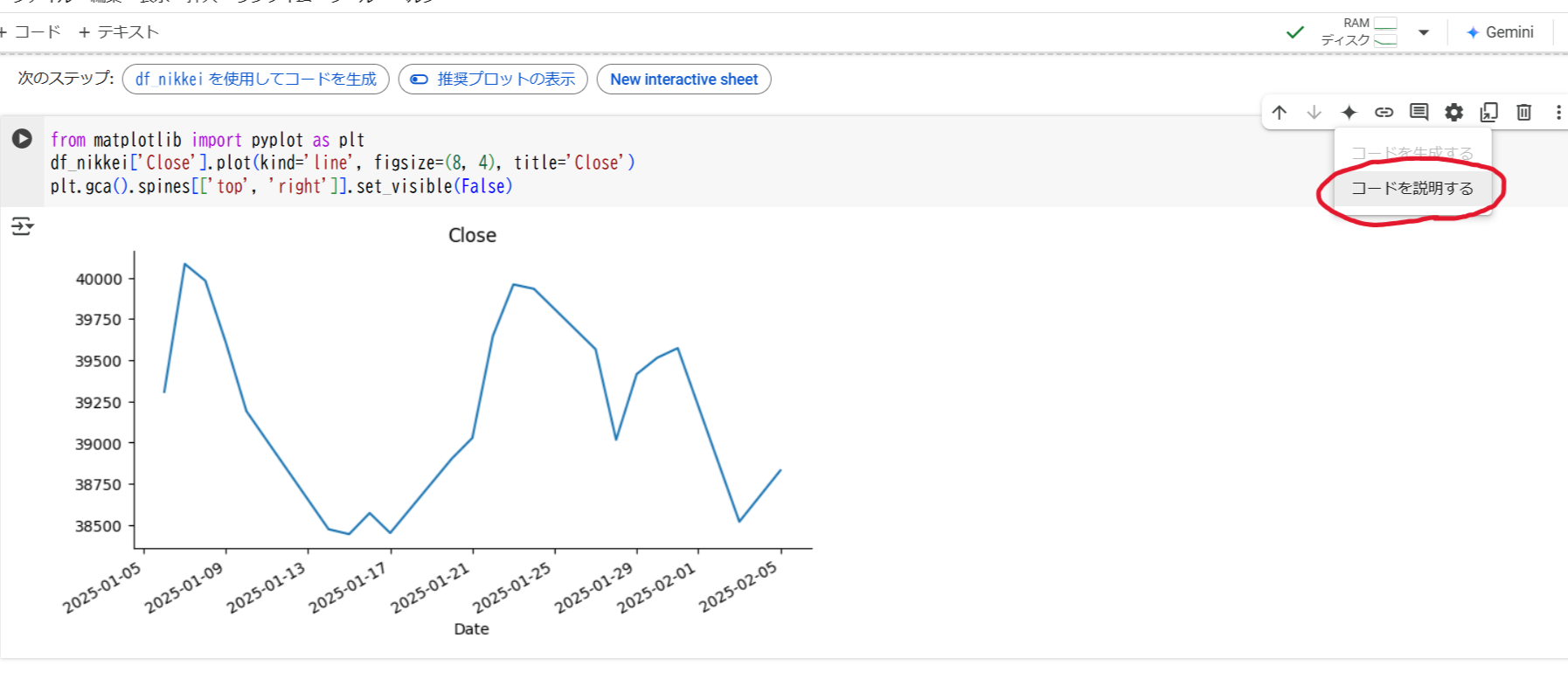 Google Colaboで簡単グラフ作成＋Gemini AI #Python - Qiita