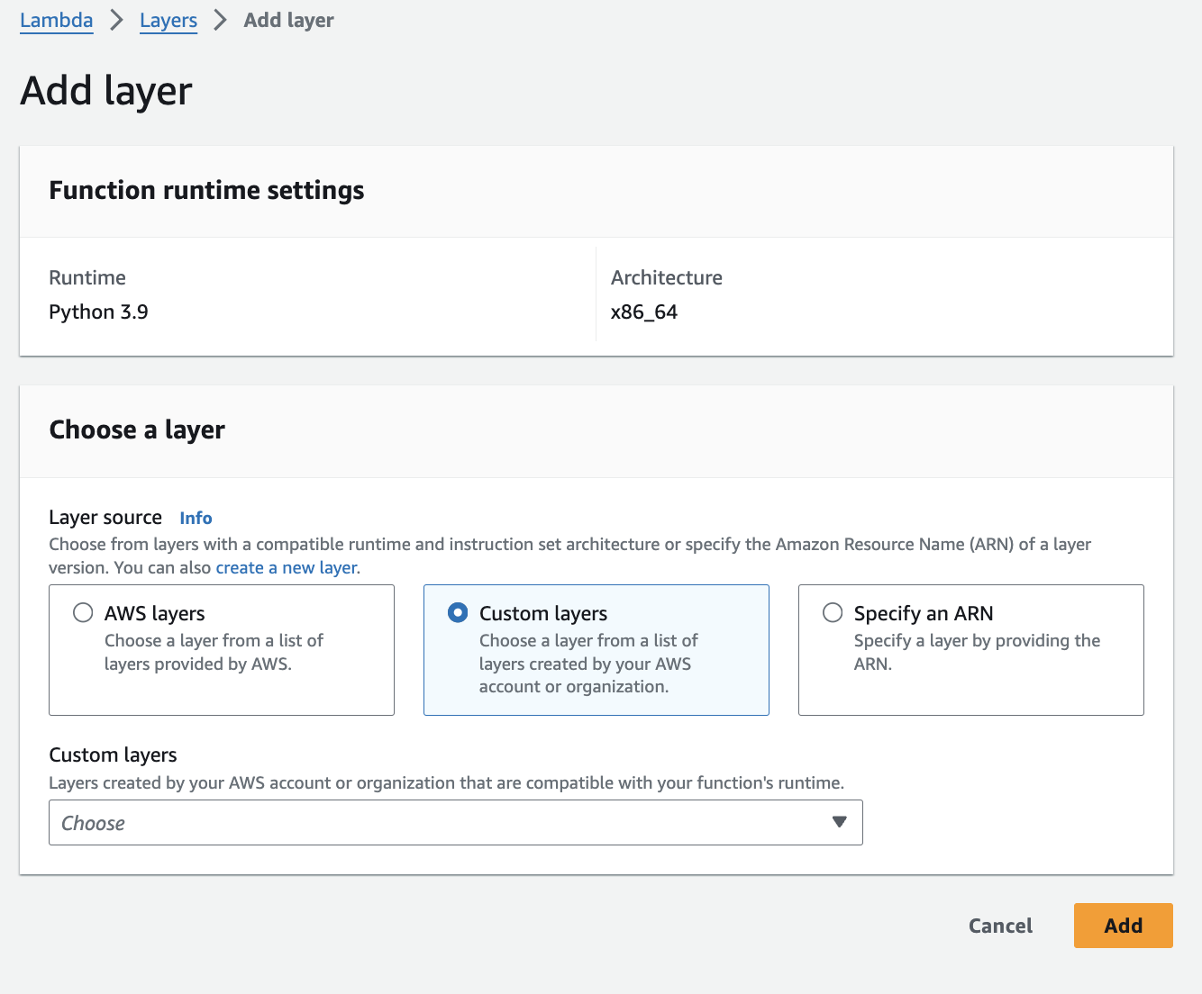 AWS Lambda でカスタムレイヤーを追加する方法 #Python - Qiita