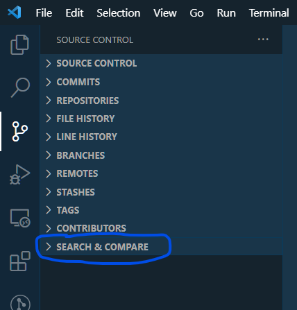vscodeでgitの異なるbranch間の差分を確認する方法 #Git - Qiita
