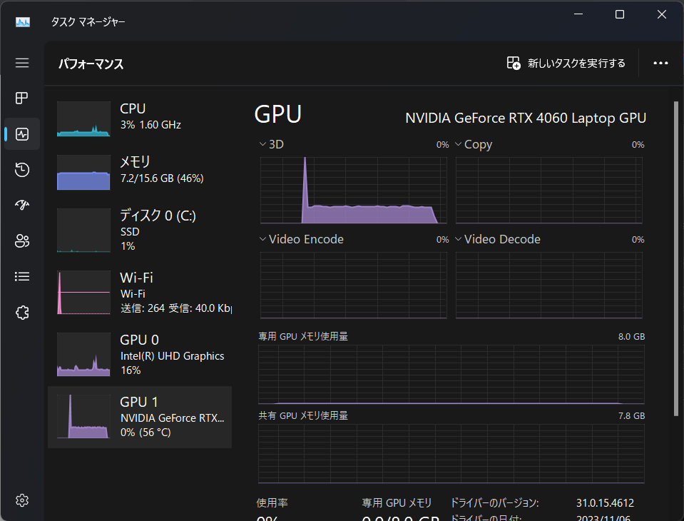 GeForce Laptop GPUでPyTorchが動くようにするまで(Windows11編) #Python - Qiita