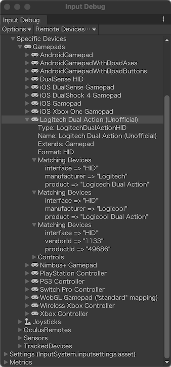 UnityのInput SystemでUSB接続のゲームパッドを使用できるようにする手順 #macOS - Qiita