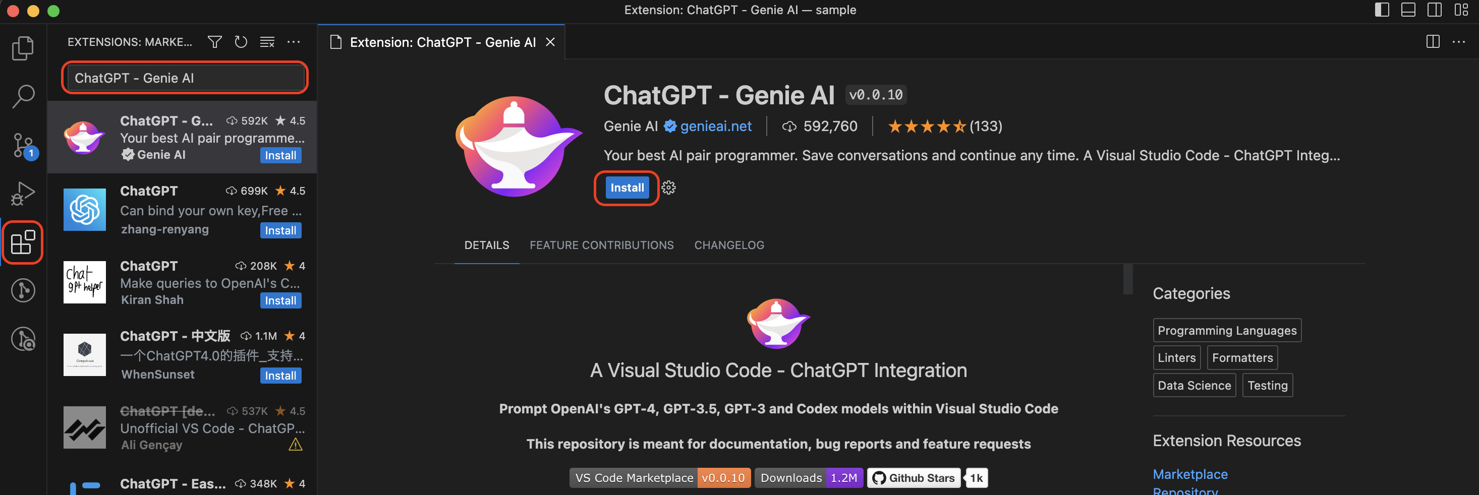 【導入編】ChatGPT - Genie AI を使って実装を楽にする話 #VSCode - Qiita