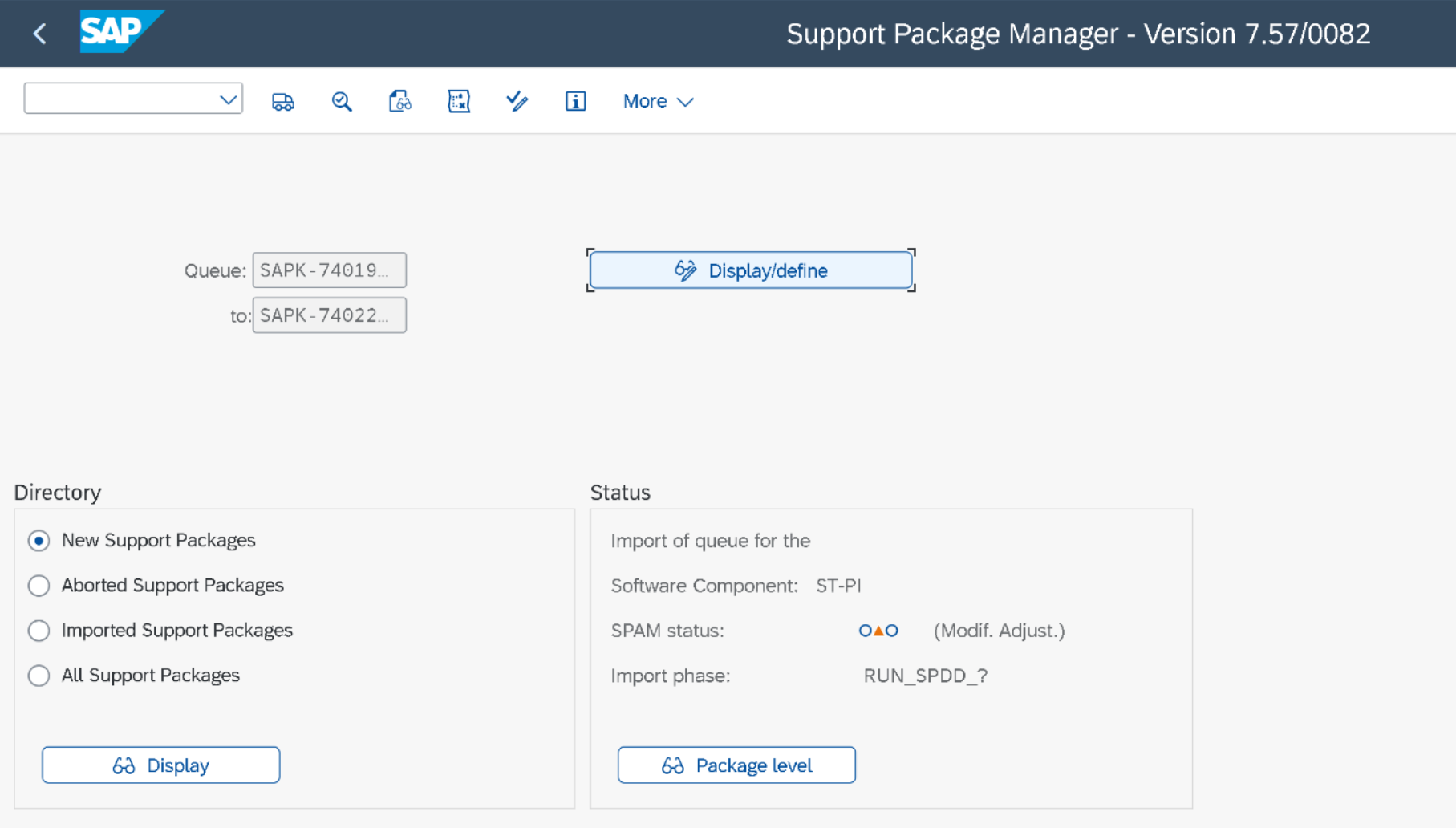 【S/4 HANA】SPAMでサポートパッケージ（SP）適用 #SAP - Qiita