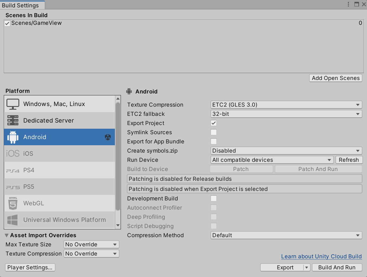 Unityで作成したゲームをAndroidに組込む #AndroidStudio - Qiita