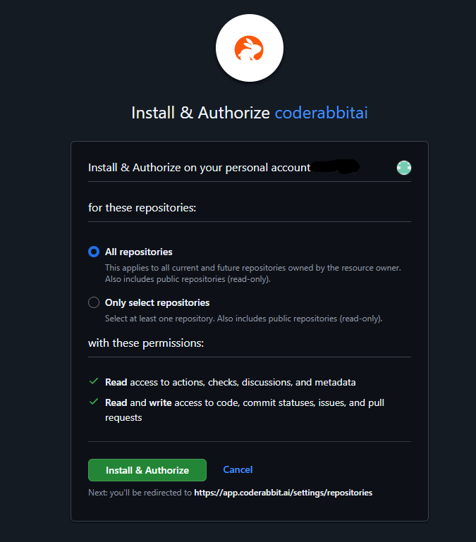 Code Rabbit導入手順まとめ #GitHub - Qiita