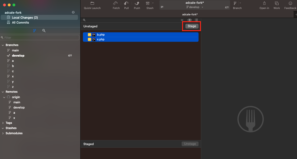 【Gitクライアント Fork】基本的なコマンドの使い方 #GitHub - Qiita