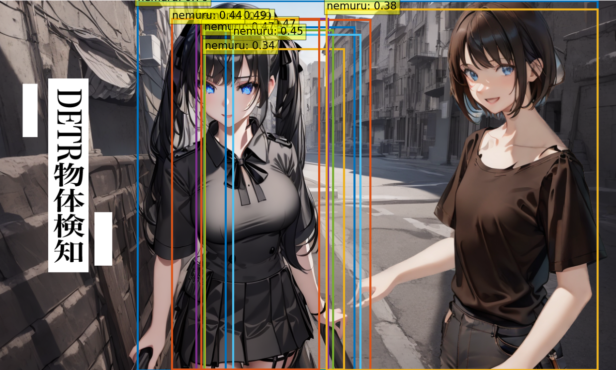 DETR（End-to-End Object Detection with Transformers）物体検知（自前データでのファインチューニング） #ObjectDetection - Qiita