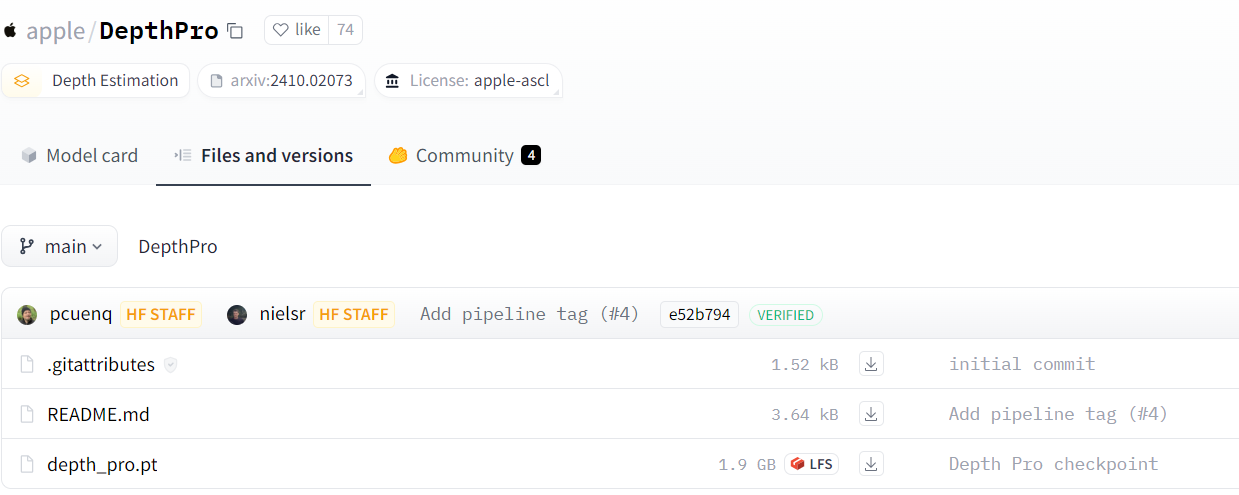 apple/DepthProをローカルで動かす #Python - Qiita