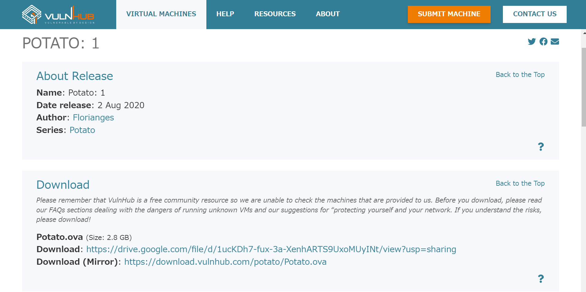 VulnHubのセットアップ方法 #Security - Qiita