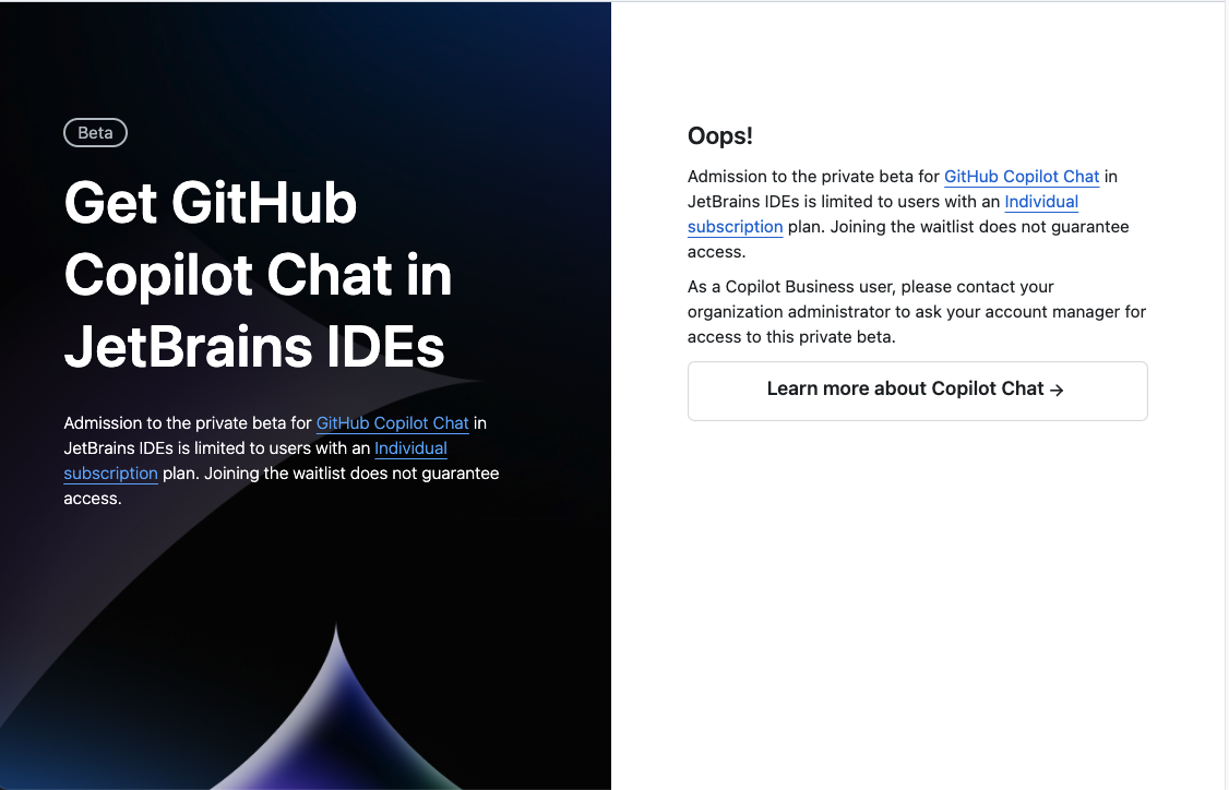 『IntelliJ IDEA』で『GitHub Copilot Chat』 の導入を試す #githubcopilot - Qiita