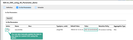 CDC using In-Out parameters in the Cloud Data Integration mapping #IDMC ...
