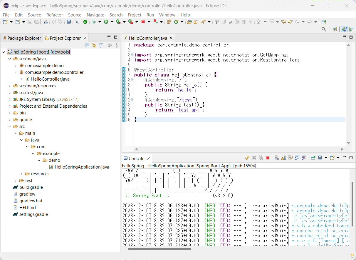 Spring bootでHelloWorldするまでの手順 #Java - Qiita