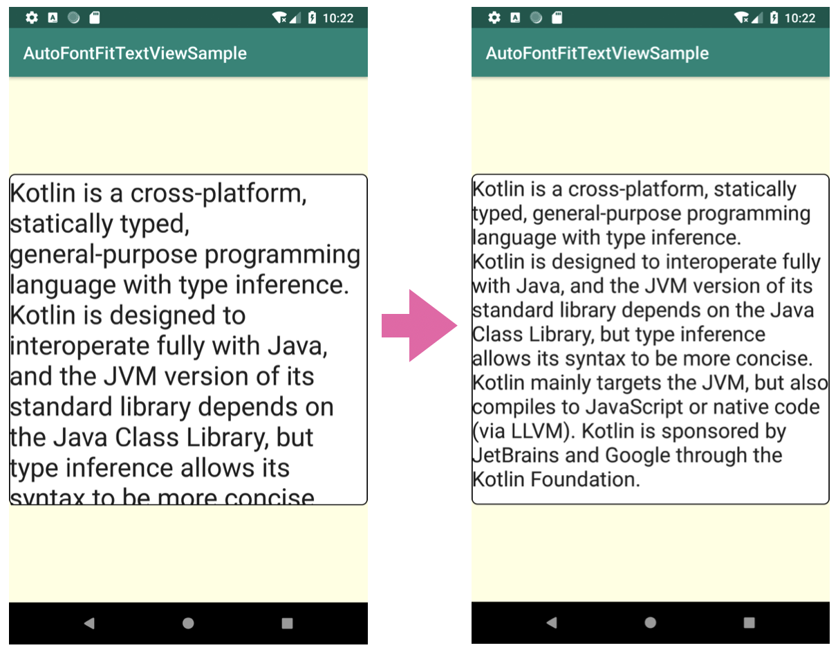Androidのtextviewの高さを考慮してフォントサイズを自動調整する Kotlin Qiita