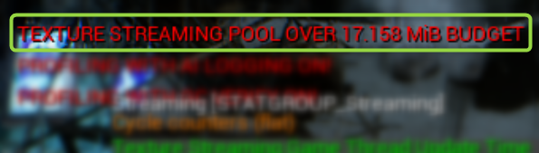 [UE4] Texture Streaming Pool Over Budgetの意味 #UnrealEngine - Qiita