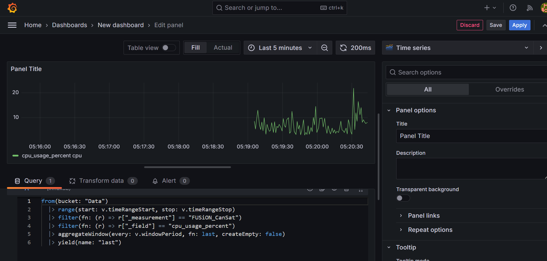 Grafana + InfluxDBでリアルタイム可視化しよう！【自分好みに作りたい】 #Python - Qiita