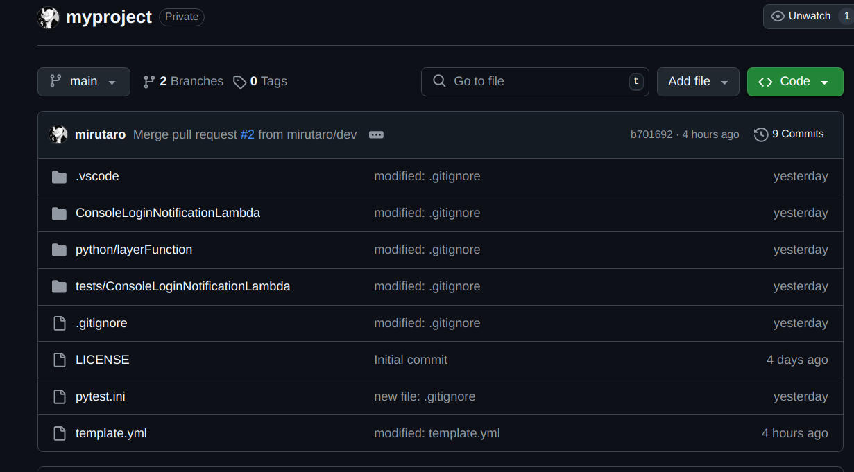 AWS Lambda アプリケーションのCI/CD環境をやってみた #GitHub - Qiita