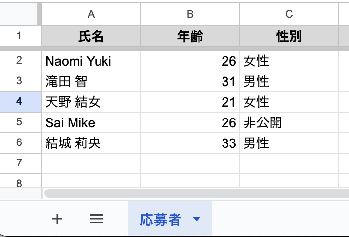 GAS でスプレッドシートを Database ライクに操作する #JavaScript - Qiita