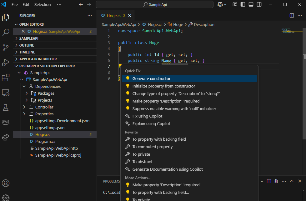 ReSharper for Visual Studio Code #C# - Qiita