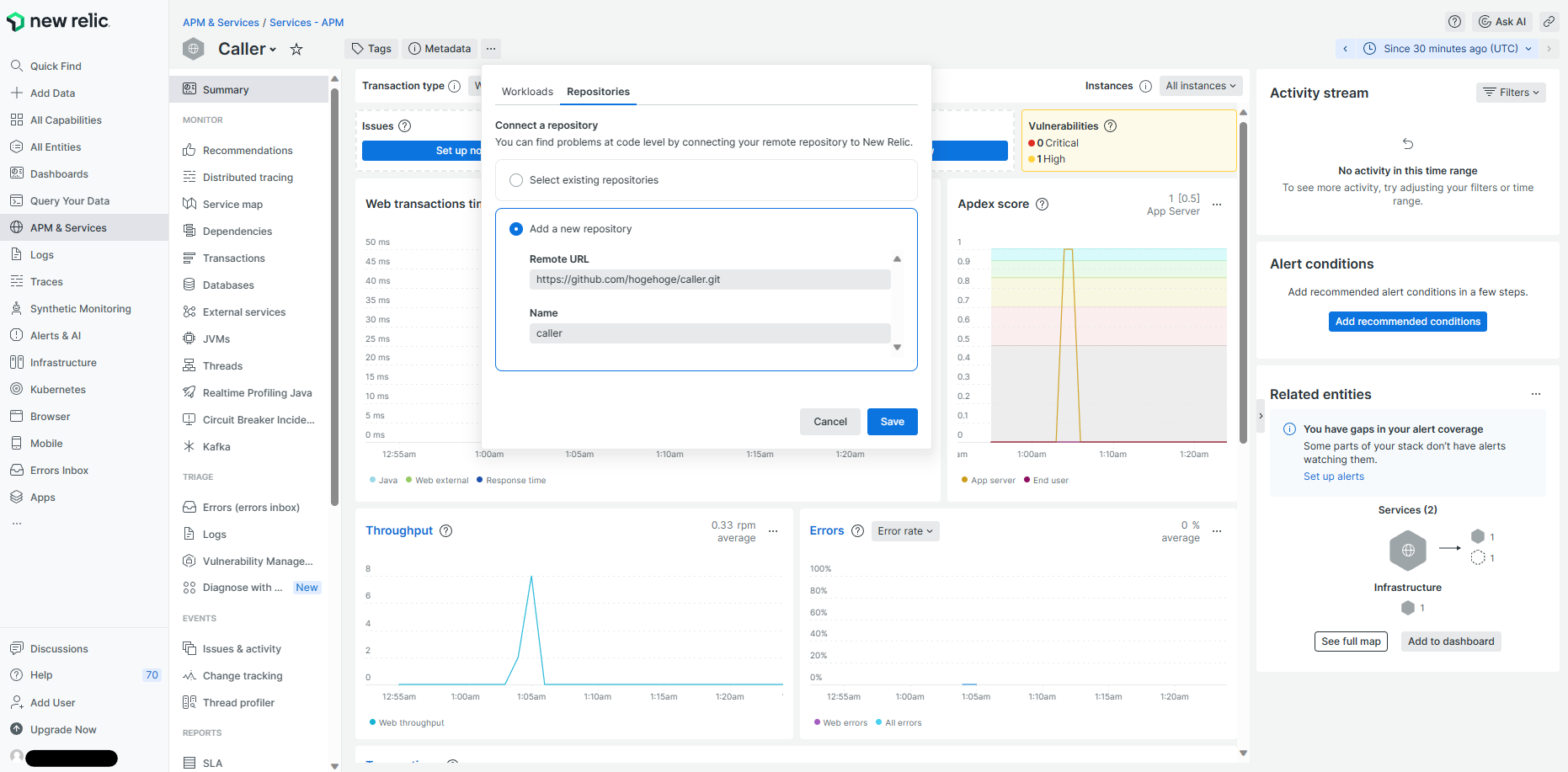 New Relic APMをJava (Spring)アプリケーションに導入してみる #AdventCalendar2023 - Qiita