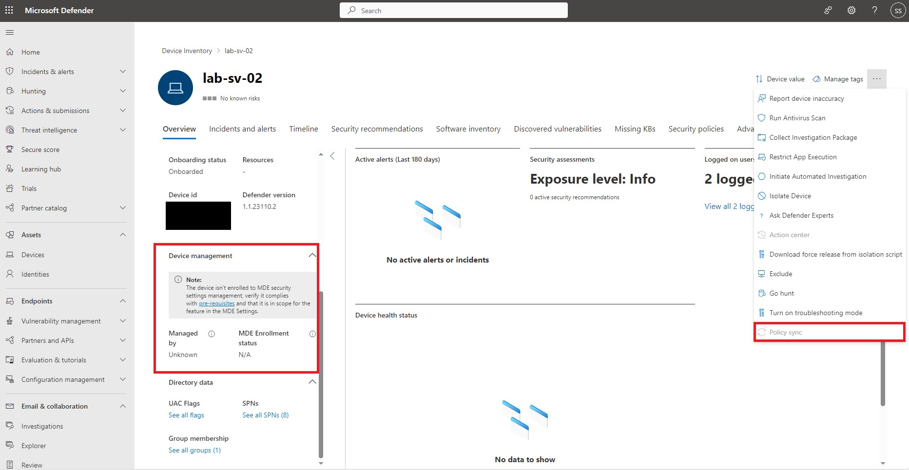 IntuneとMDEを使ってWindowsサーバーにウイルス対策ポリシーを展開する！ #WindowsServer - Qiita
